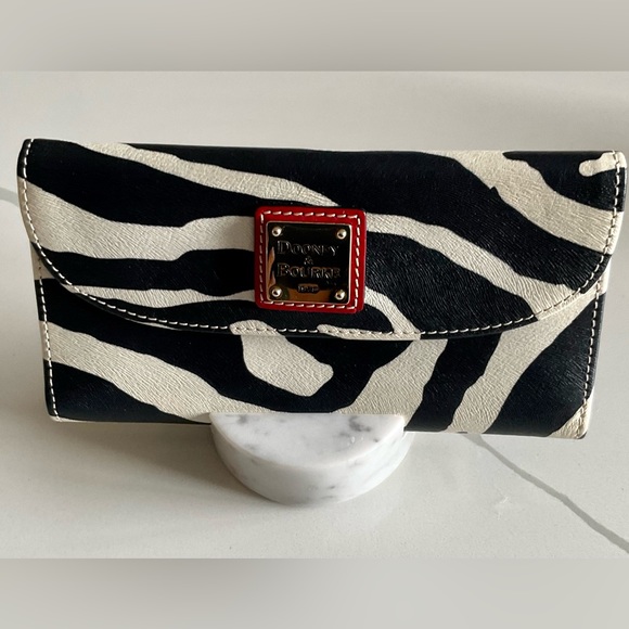 Dooney & Bourke | Bags | Dooney Bourke Italian Leather Zebra Print ...